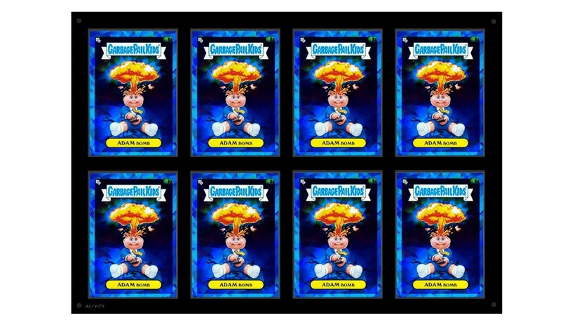 Acrylic Frame With Black Magnets For 8 (2x4) Standard Size Cards. UV ...