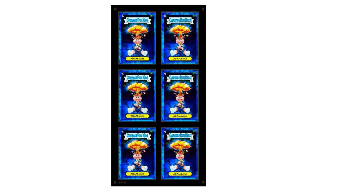 Acrylic Frame With Black Magnets For 6 (3x2) Standard Size Cards. UV ...